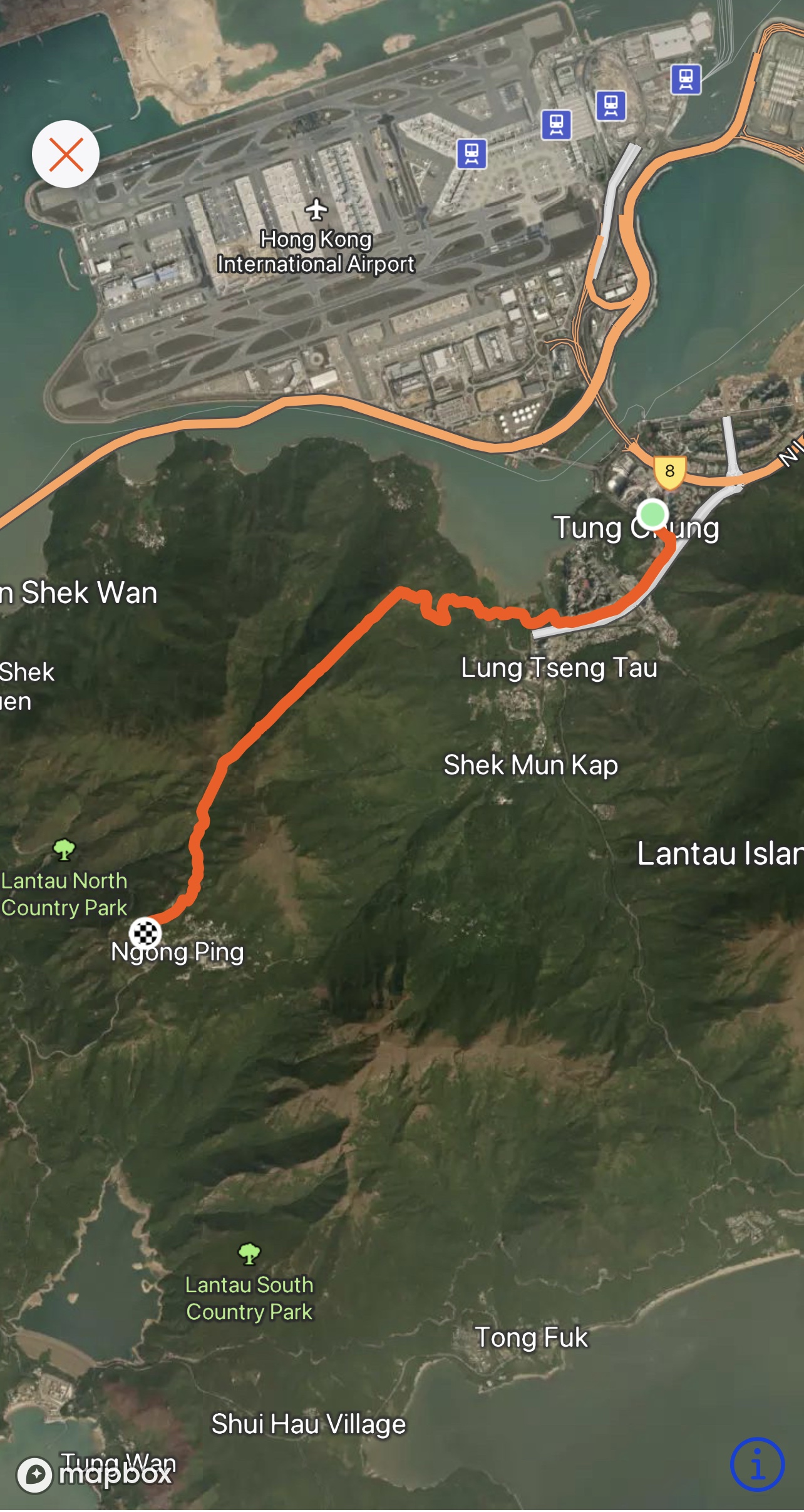 Ngong Ping Rescue trail to Ngong Ping village ( Tan Tian Buddha) – Medium